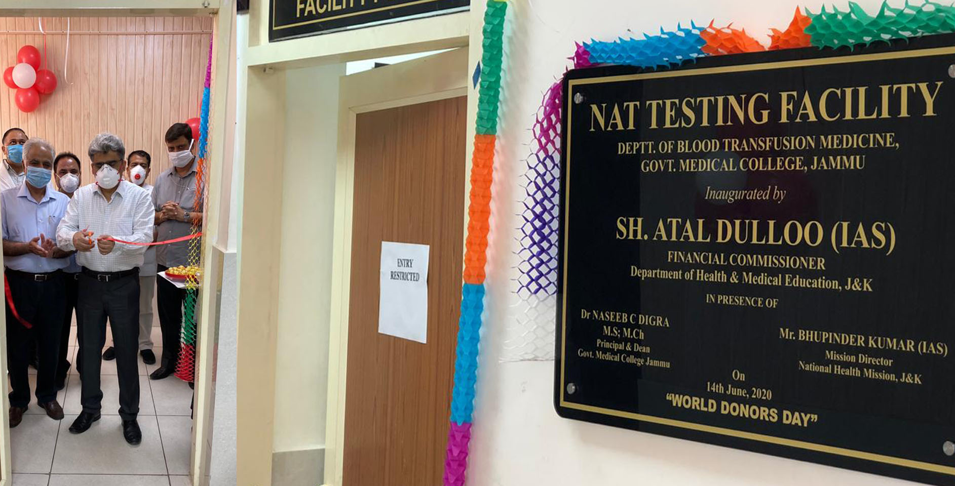 Atal Dullo inaugurates NAT-PCR in Blood Bank GMC Jammu – The INS News