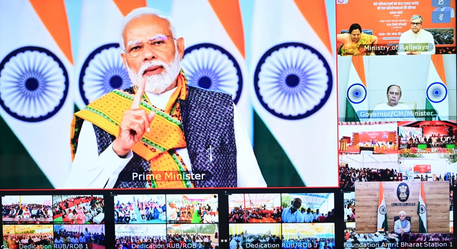 PM lays foundation stone of redevelopment of SMVD Katra Railway station ...